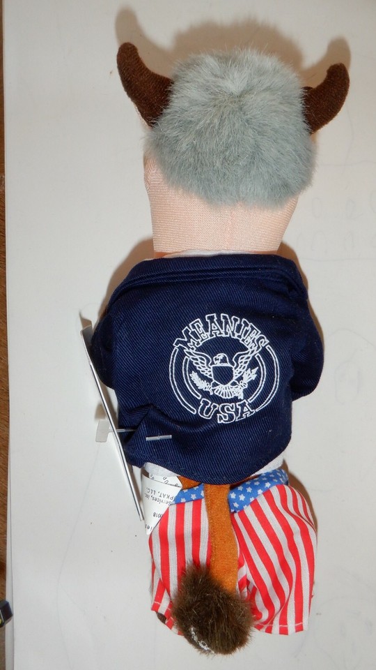 POLITICAL Infamous famous Meanies Bull Bill CLinton plush action figure ...