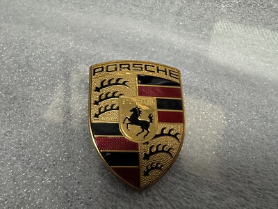 Porsche Hood Bonnet Emblem Badge Logo Oem Original 9P1853601 | eBay