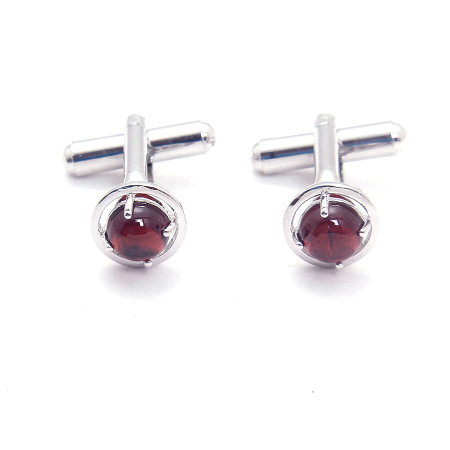 Natural Red Garnet Cuff Links, Best men Cufflinks, Red Gemstone ...