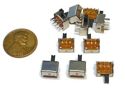 10 pieces SK22D07 2P2T 6pin Mini micro small Slide Switch PCB on off ...