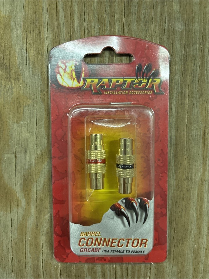 Gold Plated RCA Barrel Connector Pro Series Raptor By Metra Female To ...