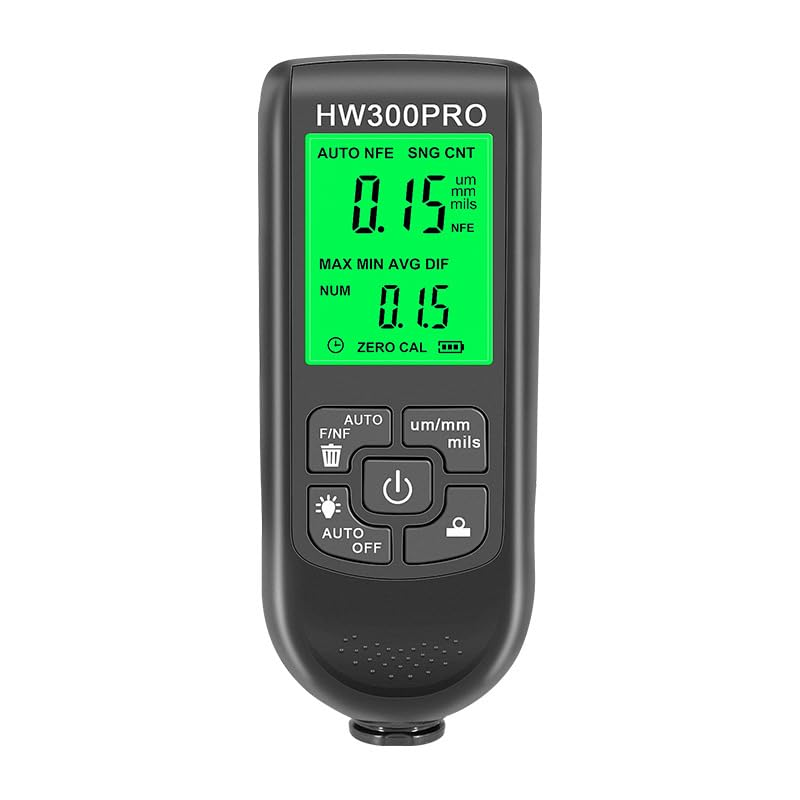 Digital Coating Thickness Gauge, Portable Paint Thickness Meter ...