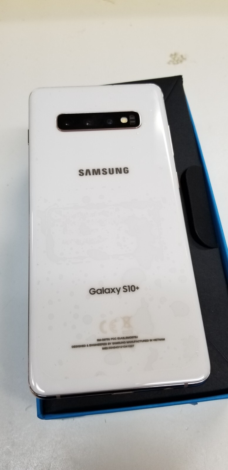 Samsung Galaxy S10+ SM-G975U 512GB AT&T Network Unlocked Ceramic White ...