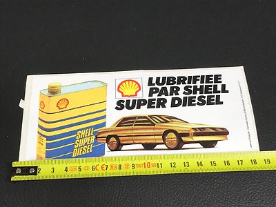 Autocollant sticker CAR SHELL HUILE OIL | eBay