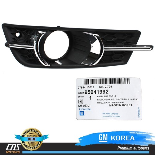 GENUINE Fog Light Cover Bezel FRONT LEFT 2011-14 Chevrolet Cruze OEM ...
