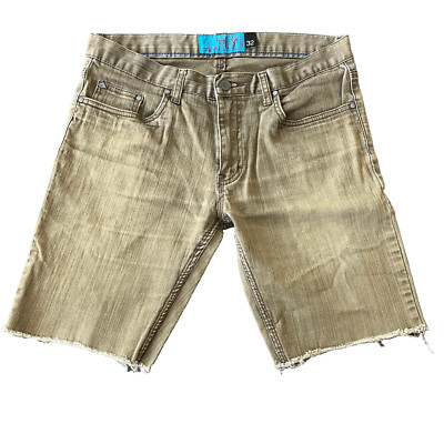 Emerica Jerry Hsu Men's Super Slim Cut Off Jean Shorts - 32 - Green | eBay