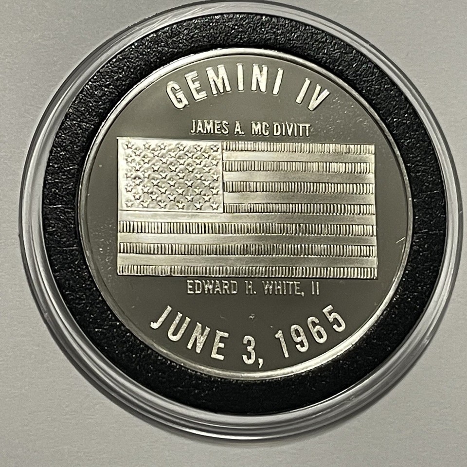 Gemini 4 First American Space Walk Proof Coin 24 Grams Sterling Silver ...