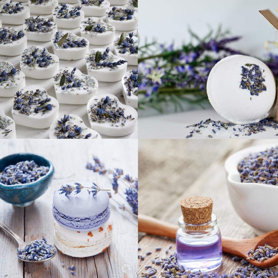 1/2 Pound Dried Lavender Flowers,Dry Lavender Buds Bulk for Wedding ...