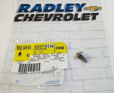 11570136 NEW GM OEM AIR DEFLECTOR BOLT CHEVROLET GMC CADILLAC B51 | eBay