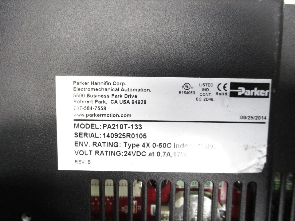 PARKER PA210T-133 24VDC 0.7A NSNP | eBay