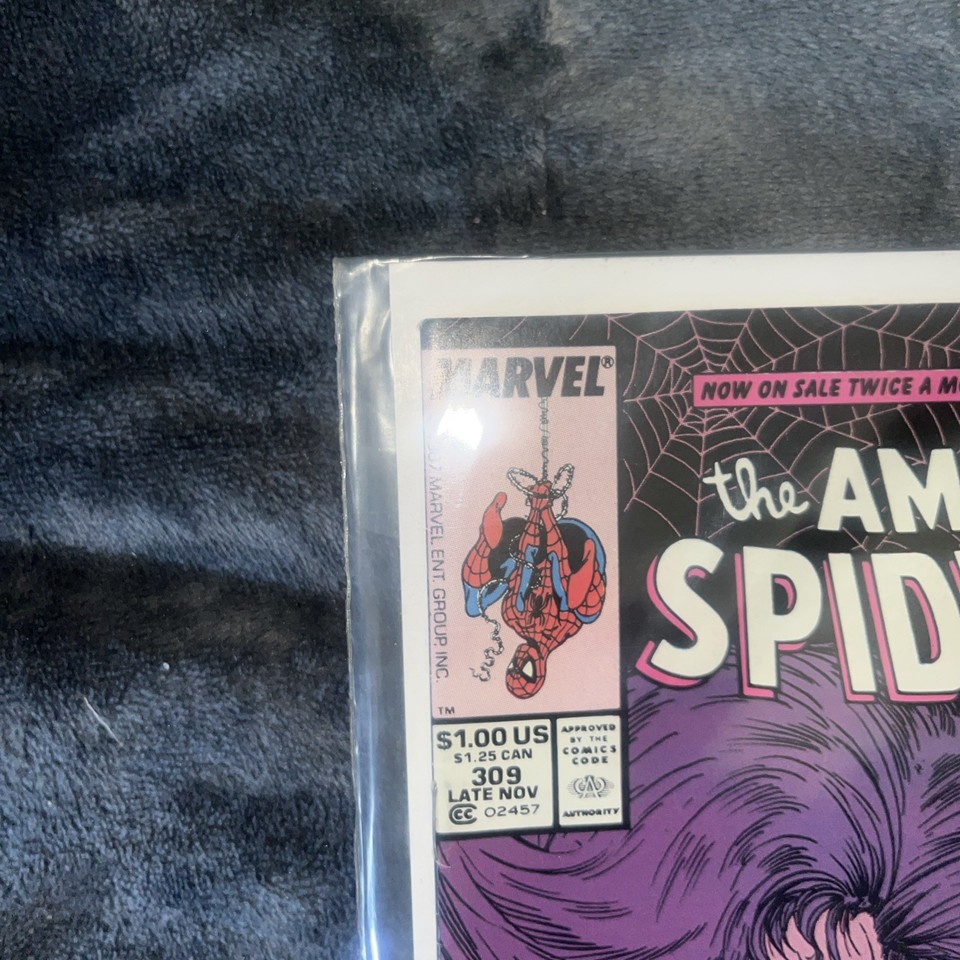 The amazing spider man #309 Mark jeweler's newsstand variant Marvel NM ...