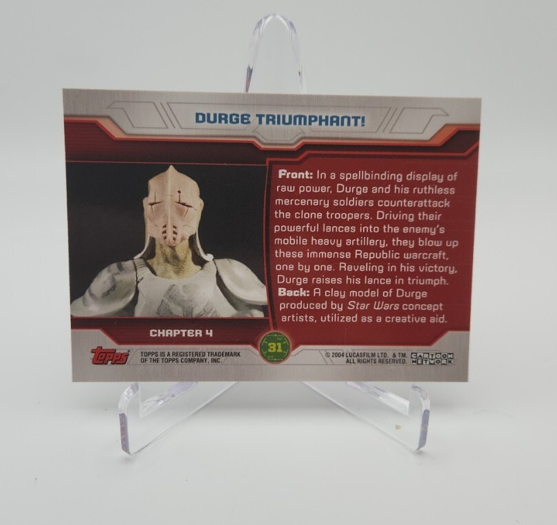 Durge Triumphant! - Star Wars: Clone Wars - Topps - 2004 - #31 | eBay