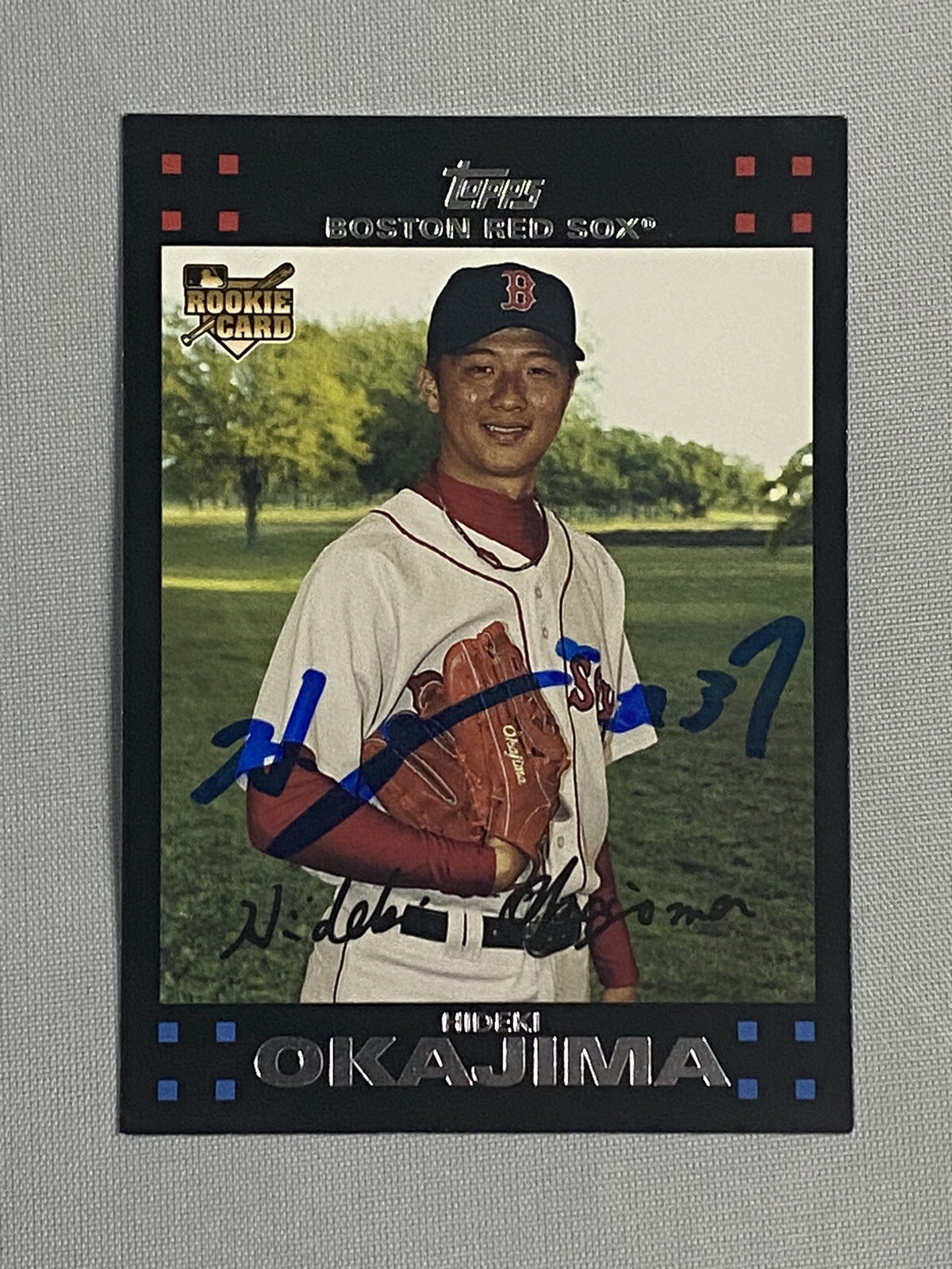 Hideki Okajima 2007 Topps Boston Red Sox Autograph RC Rookie | eBay