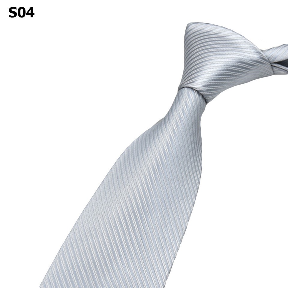 Men’s Plain Color Necktie Wedding Party Formal 8CM Wide Neck Ties ...
