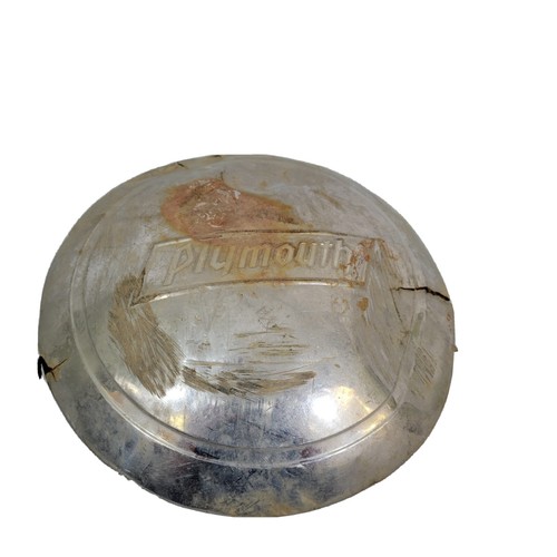 Vintage 1940s 50s PLYMOUTH HUBCAP Half Baby Moon DOG DISH 9" H2 | eBay