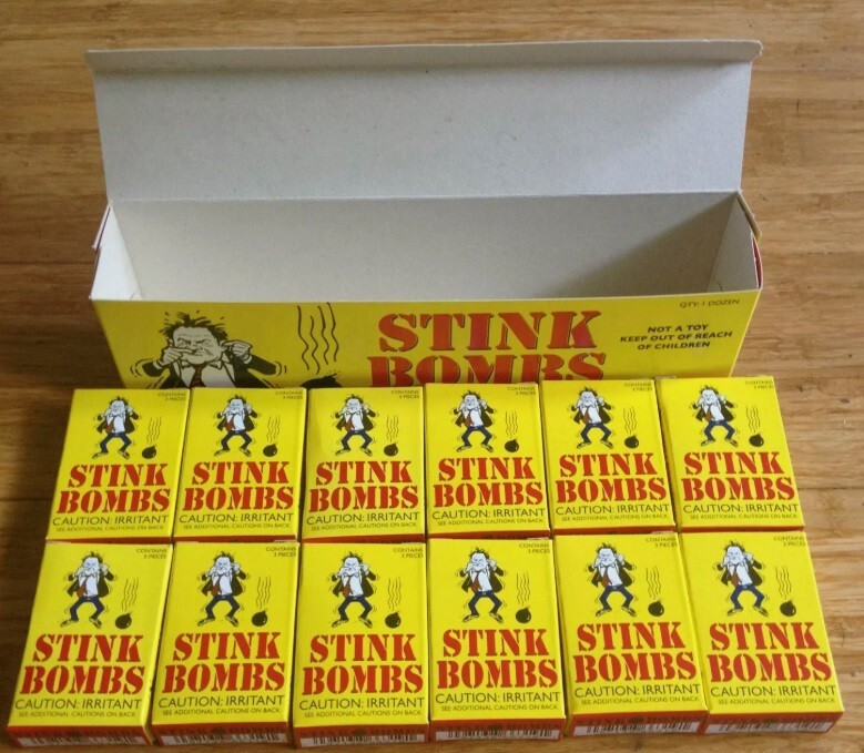 Stink Bombs -36 STINK BOMBS Absolutely Disgusting Rotten Egg Smell Fart ...