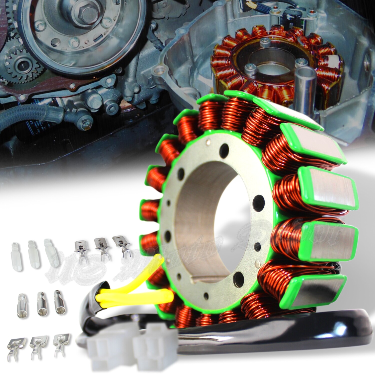 03-07 SV 1000/GV1200 COPPER WIRE MAGNETO COIL GENERATOR OE STATOR 32101 ...