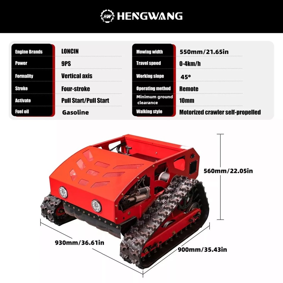 Robotic lawn mower Automatic remote control lawn mower Adjustable ...