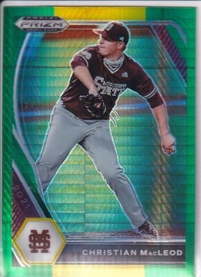 Christian MacLeod - 2021 Panini Prizm Draft Picks - Green & Yellow ...