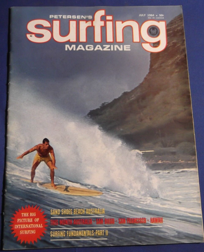 SURFING MAGAZINE-JULY 1964-PETERSEN'S-SAN DIEGO-SAND SHOES BEACH-HAWAII ...