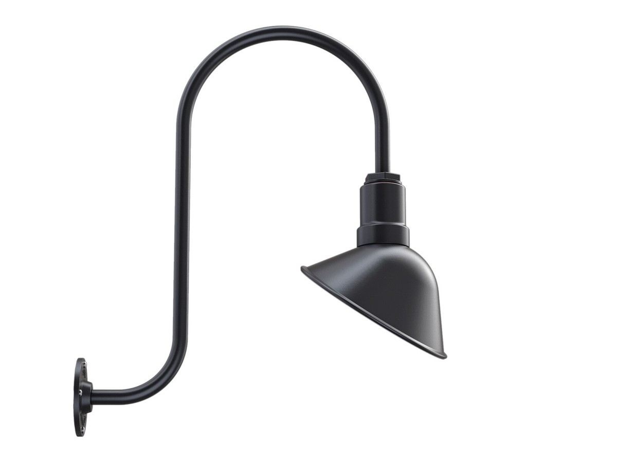 Angled Gooseneck Outdoor Light Fixtures Gooseneck Wall Light Angle
