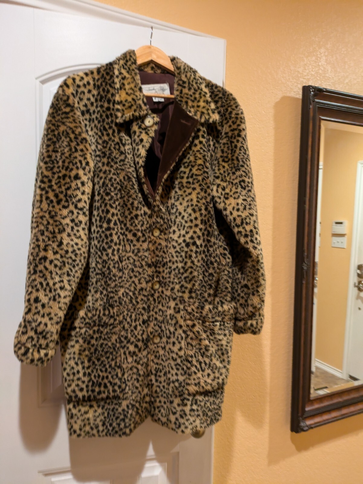 Tasha Polizzi Faux Fur Leopard Cheetah Long Coat Wome… - Gem