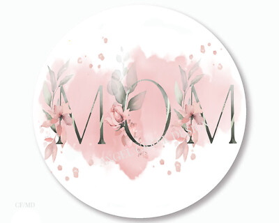 Stunning Pink Floral MOM Mother's Day Favors Scrapbook Stickers ...