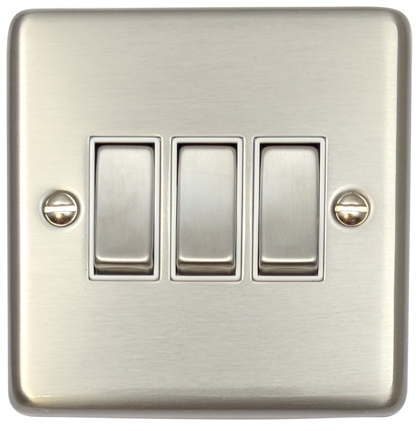Brushed Stainless Steel CSS2 Light Switches, Plug Sockets, Dimmers ...