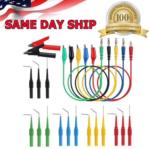 22Pcs Automotive Back Probe Kit Multimeter Test Leads Alligator Clips ...