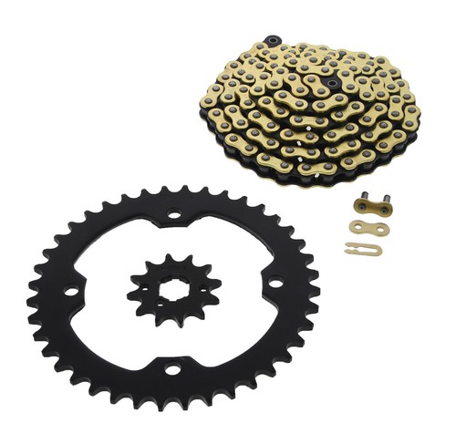Xtreme 98L Gold MX Chain and Sprocket 12/40 2012 2013 Yamaha Raptor 350 ...