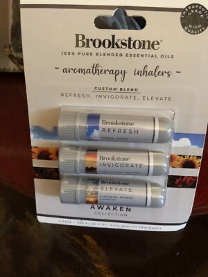 NEW BROOKSTONE AROMATHERAPY INHALERS CUSTOM BLEND AWAKEN COLLECTION 3 ...