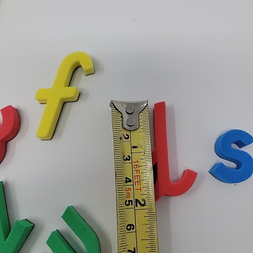 Magnetic Foam Letters, Lowercase Red, Blue Green, Yellow Letters D ...