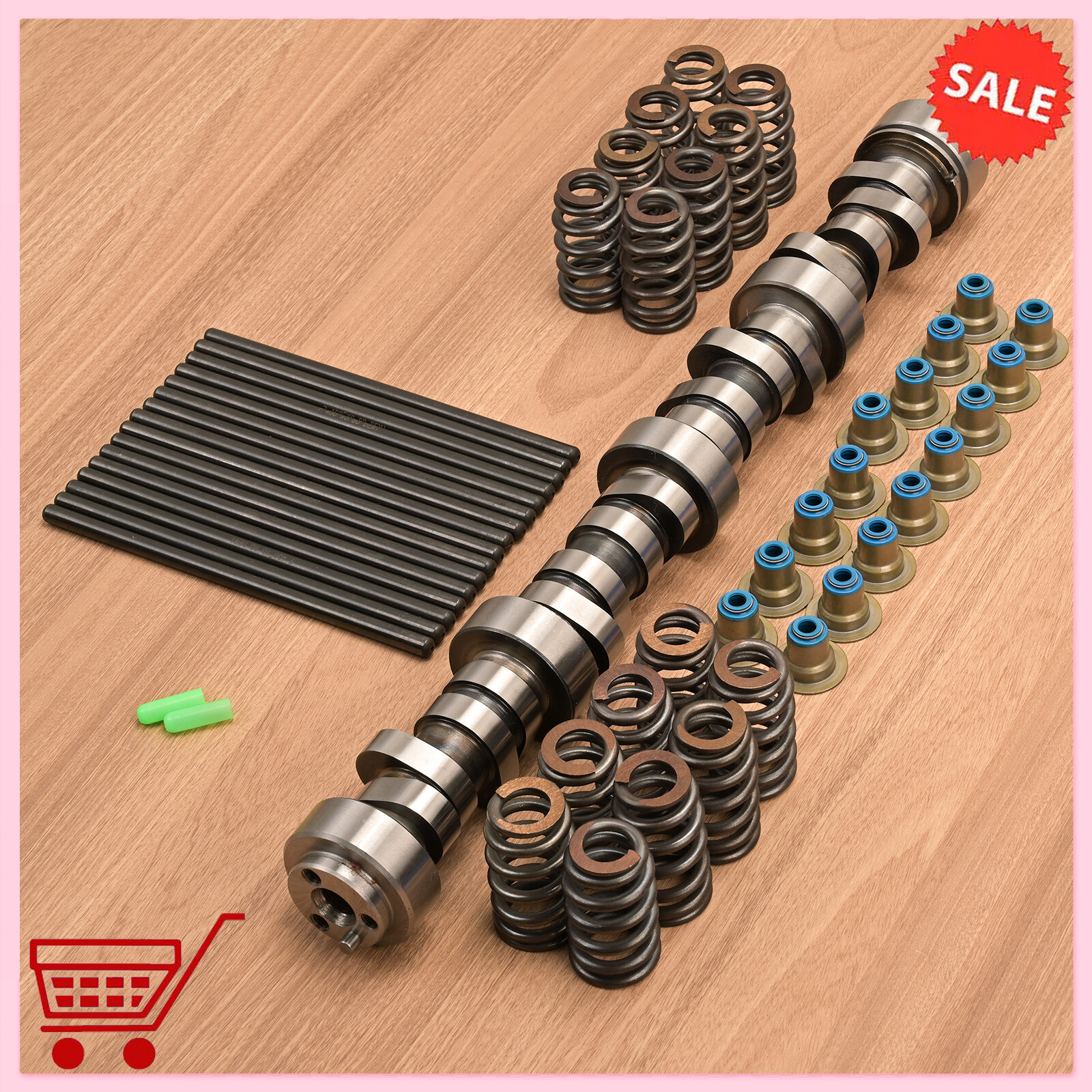 Stage 4 LS Turbo Cam Camshaft Kit w/ Pushrods for LS1 LS2 LS3 4.8 5.3 6 ...