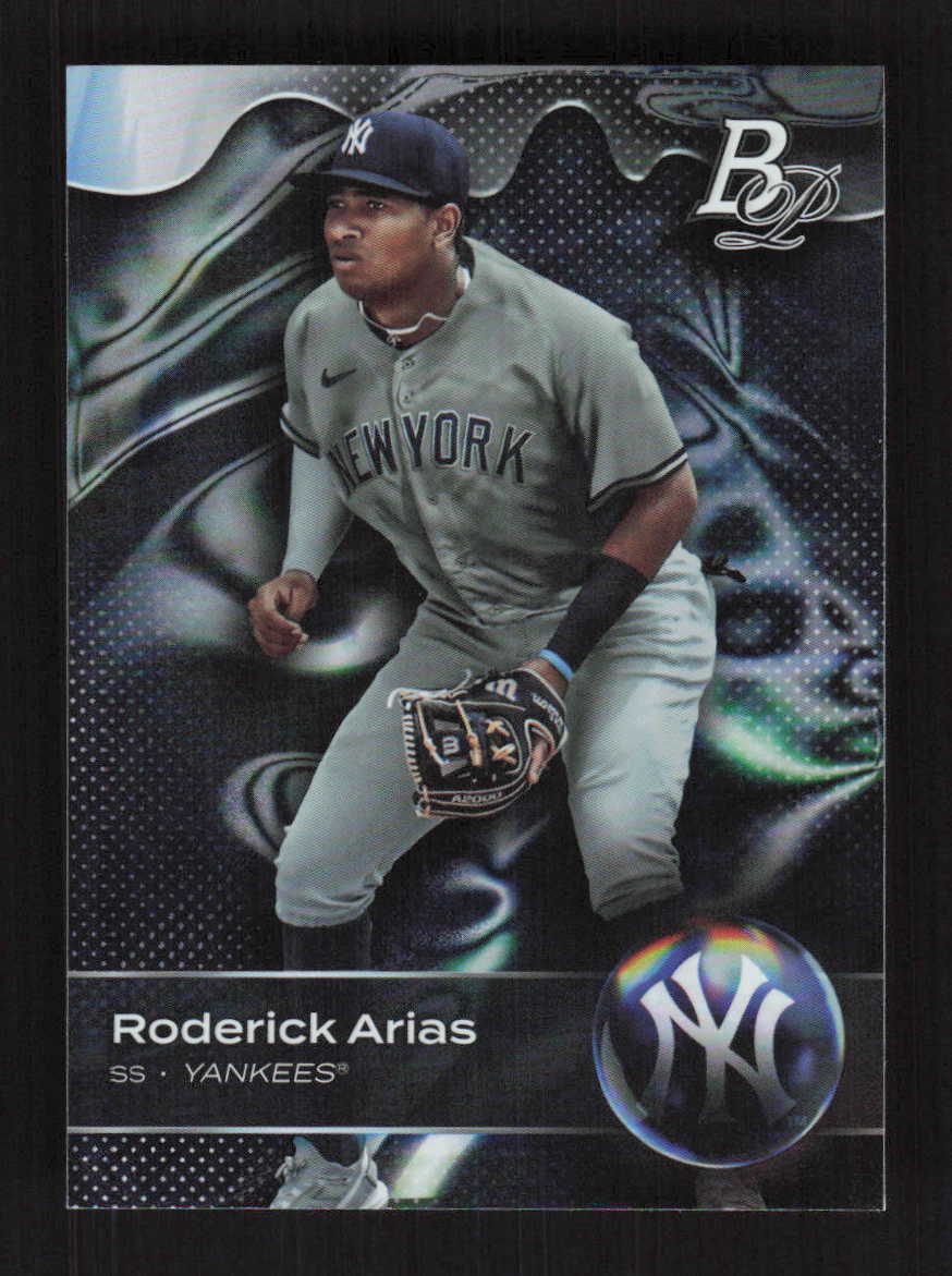 Roderick Arias 2023 Bowman Platinum Top Prospects New York Yankees #TOP ...