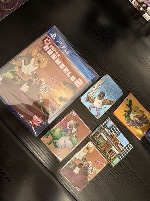 NEW Super GunWorld 2 PlayStation 4 PS4 W/ 5 Limited Run Cards LRG# 106 ...