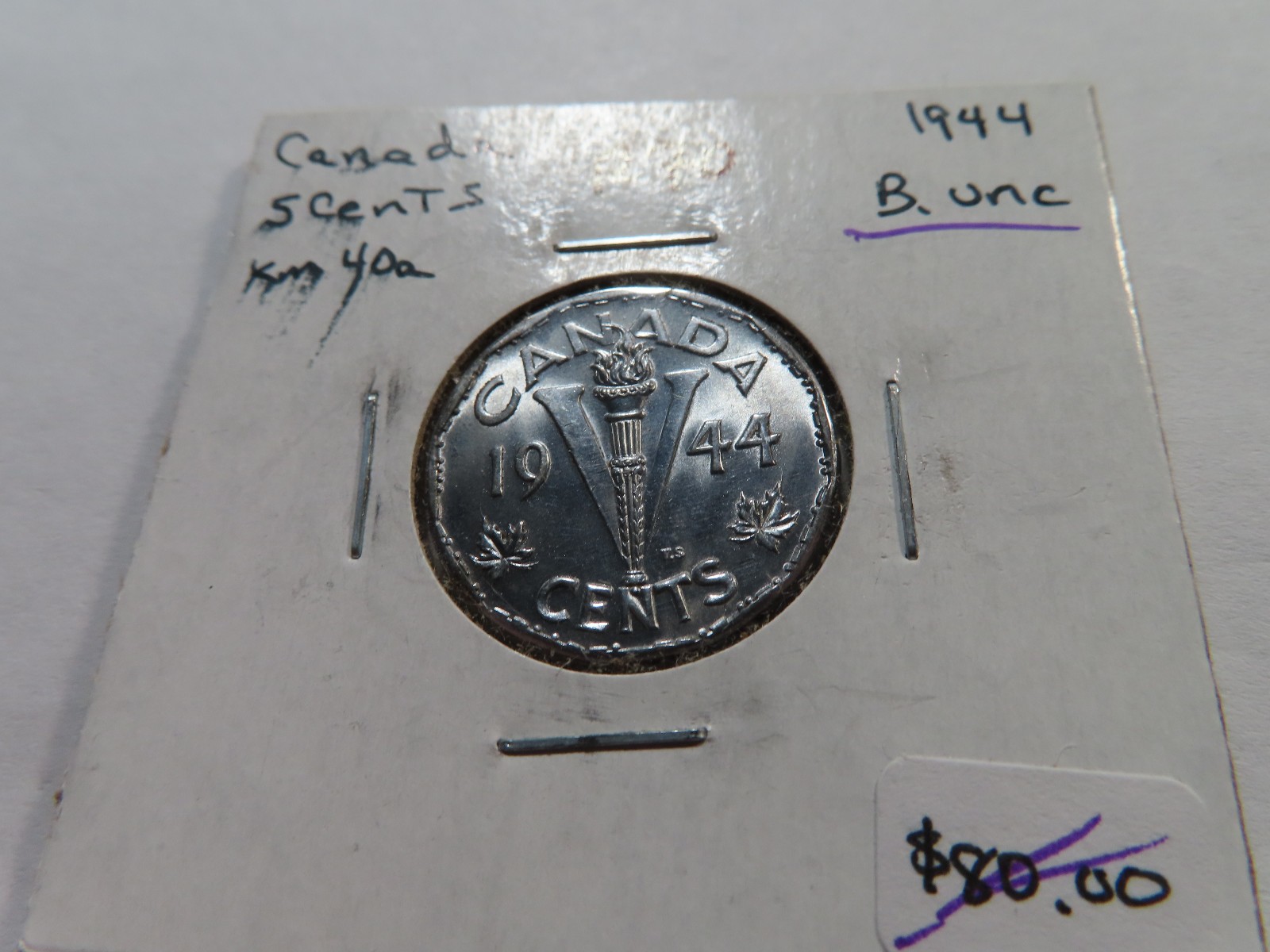 R70 Canada 1944 5 Cent UNC | eBay