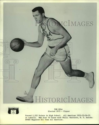 1975 Press Photo 10 Year NBA Star and Hall Of Fame Player Tom Gola ...