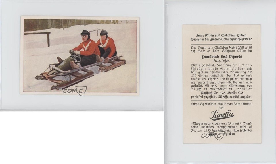 1932-33 Handbuch des Sports Sanella Logo Towards Bottom on Back Hans ...