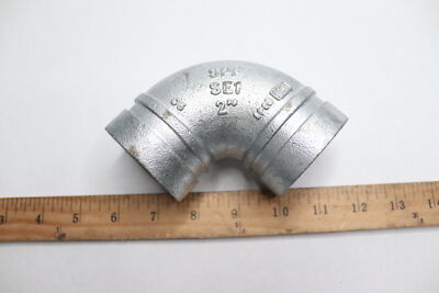 SPF Cooplok Fitting 90Â° Elbow Galvanized Ductile Iron 2" 66E 302 | eBay