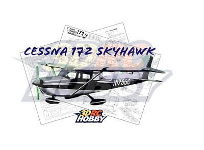 Giant Cessna 172 Skyhawk 135" WS RC Plane R/C Airplane Plans ...