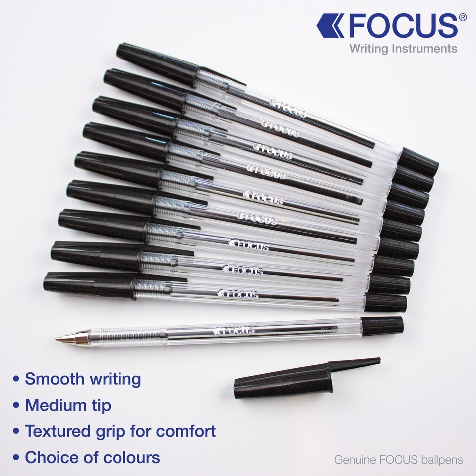 Ballpoint Pens Ball Point Pen Medium Tip Ballpen Biro Pens UK Stock ...