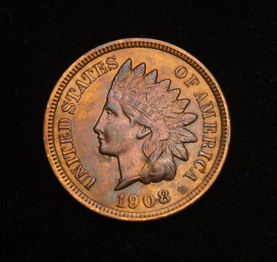 1908 Indian Head Cent UNC | eBay