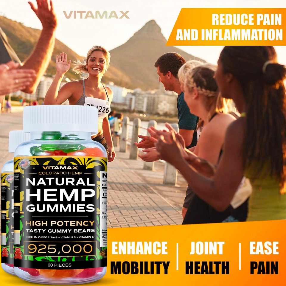 (2 Pack) Natural Gummies for Stress Relief - For Pain, Insomnia ...