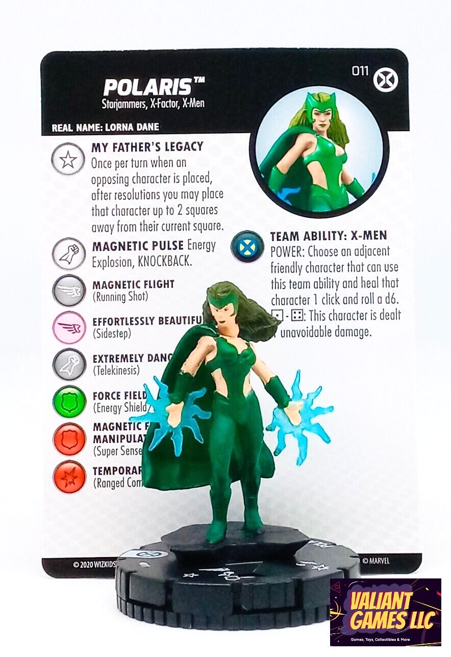 Marvel Heroclix Polaris #011 w/ Card House of X Set | eBay