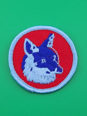 Fox Patrol Emblem Blue & Red Patch Felt Back BSA Boy Scouts America NEW ...