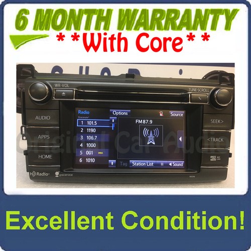 2014 2015 Toyota Rav4 GPS Navigation HD Radio CD Player Gracenote AM FM ...