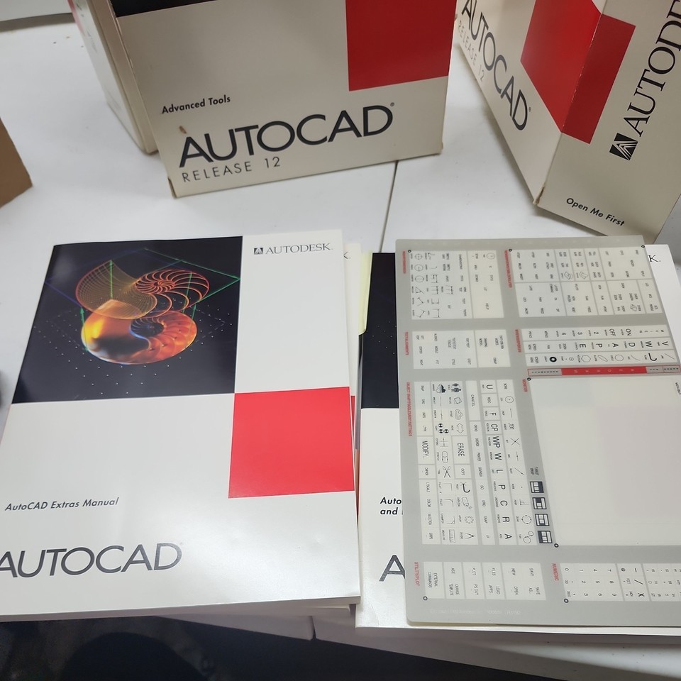 Autodesk AutoCAD Release 12 Books and Manuals ~NO Disks~ | eBay