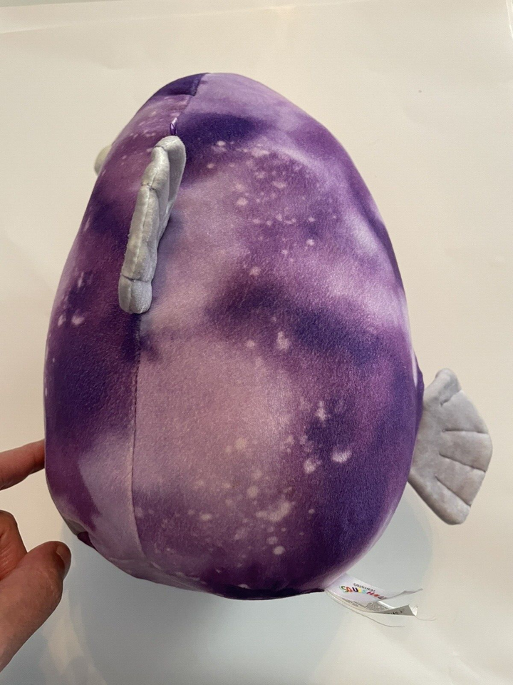 Squishmallow Easton the Angler Fish 12" purple Cuddle Squish Fish ...