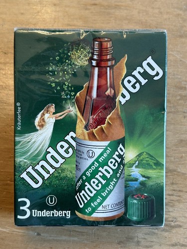 Pack of 3 Underberg 2 oz. Natural Herb Bitters Herbal Digestive Made in ...