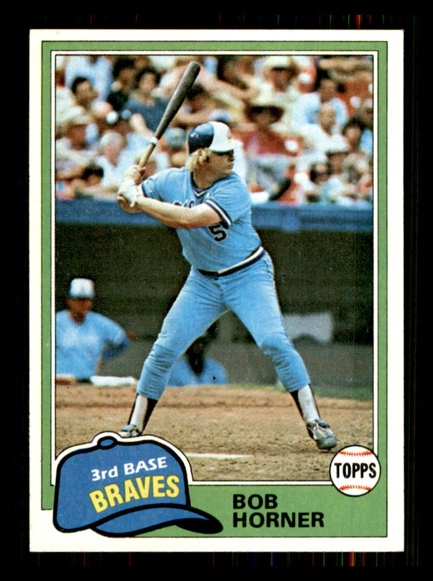 1981 Baseball Topps Bob Horner Atlanta Braves #355 1 | eBay